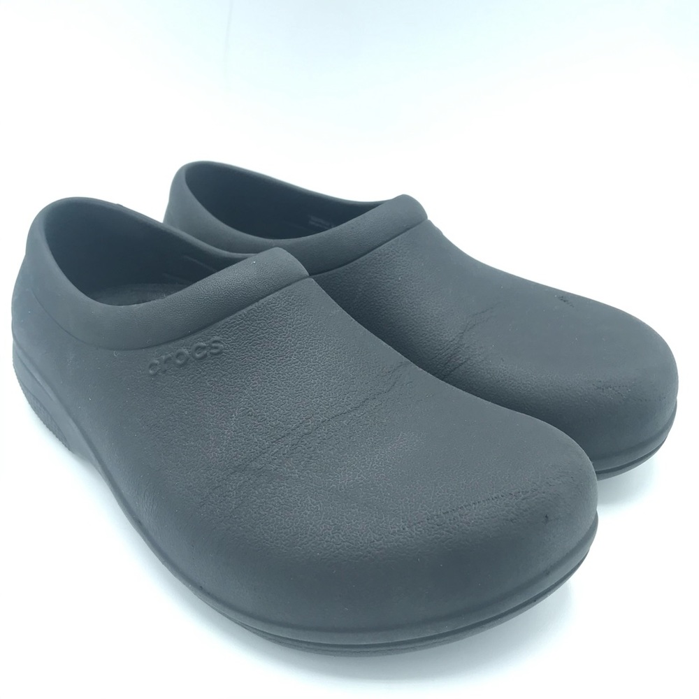 Crocs On The Clock Work Slip On Clogs 205073 Black Me… - Gem